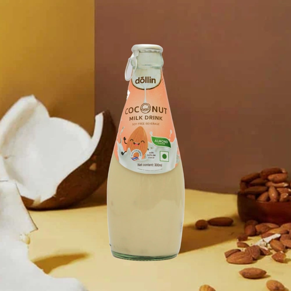Dollin Almond Coconut Milk Drink with Nata De Coco Price - Buy Online ...