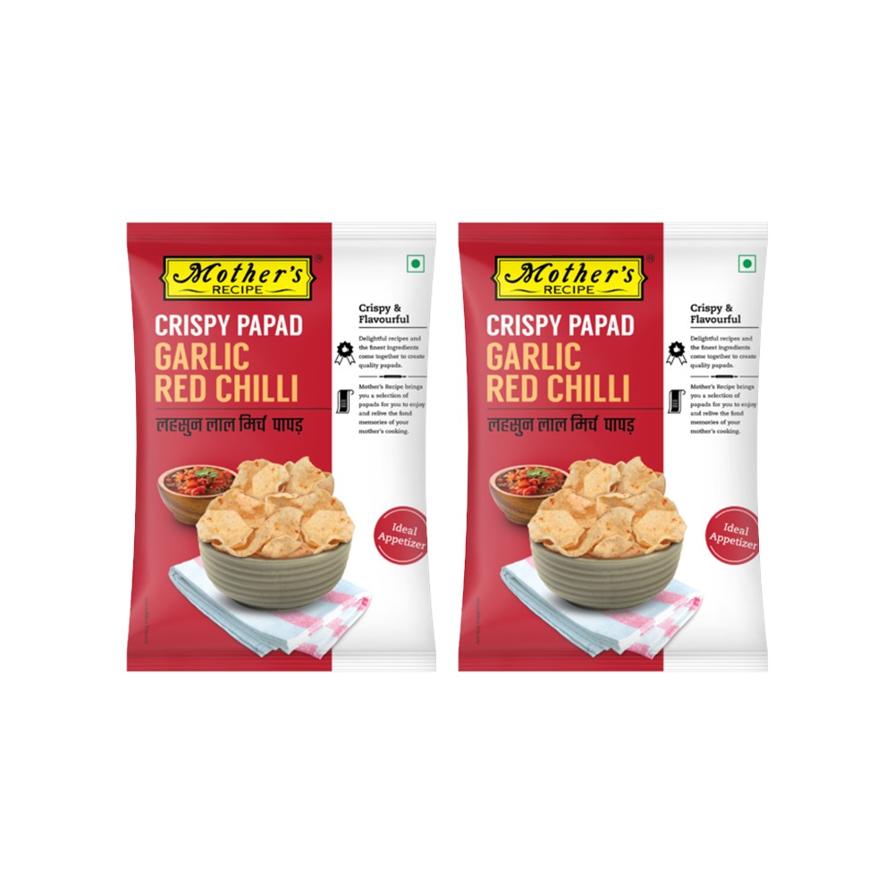 Mother's Recipe Garlic Red Chilli Fryums - Pack of 2 Price - Buy Online ...