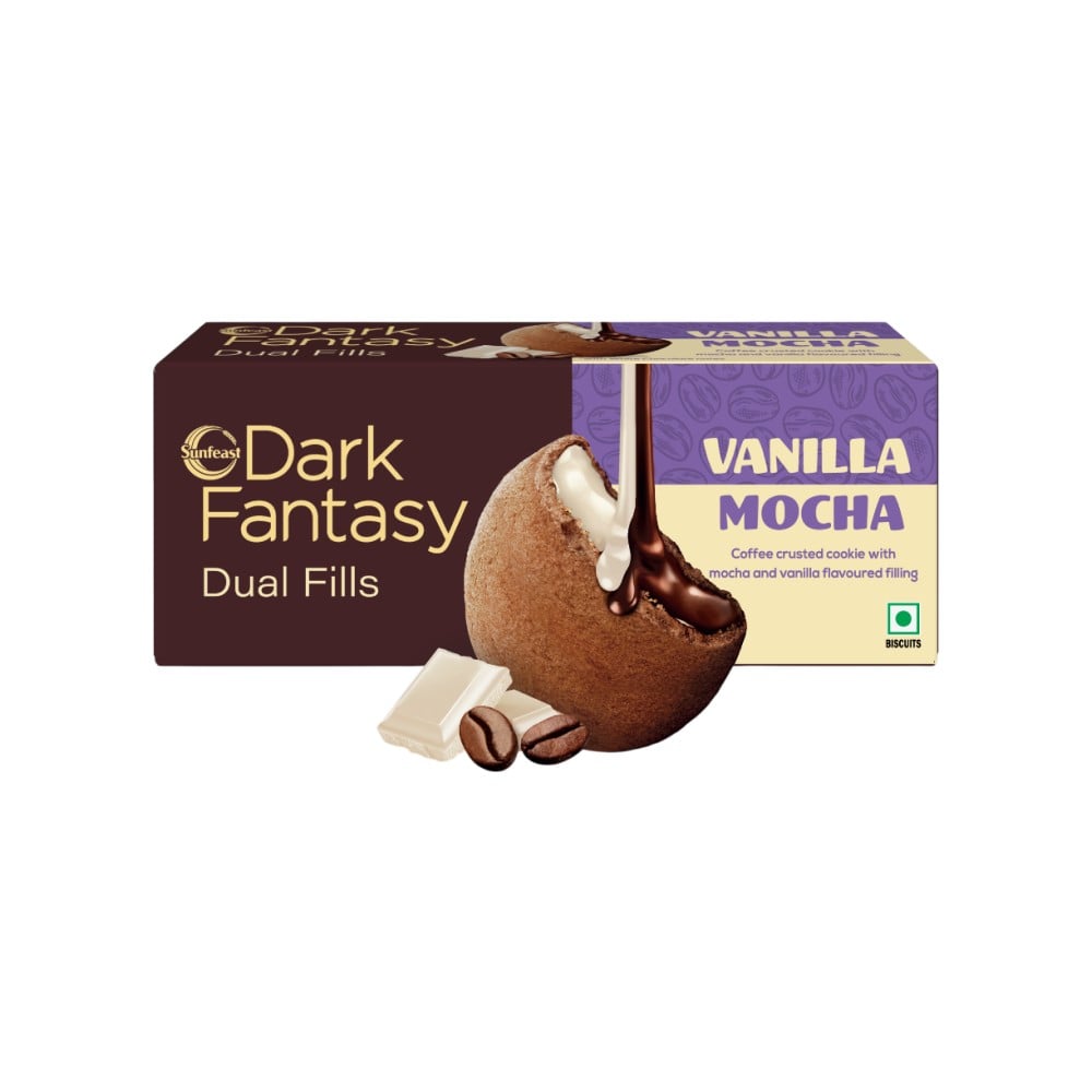 Sunfeast Dark Fantasy Mocha Vanilla Dual Fills Biscuit Price - Buy ...