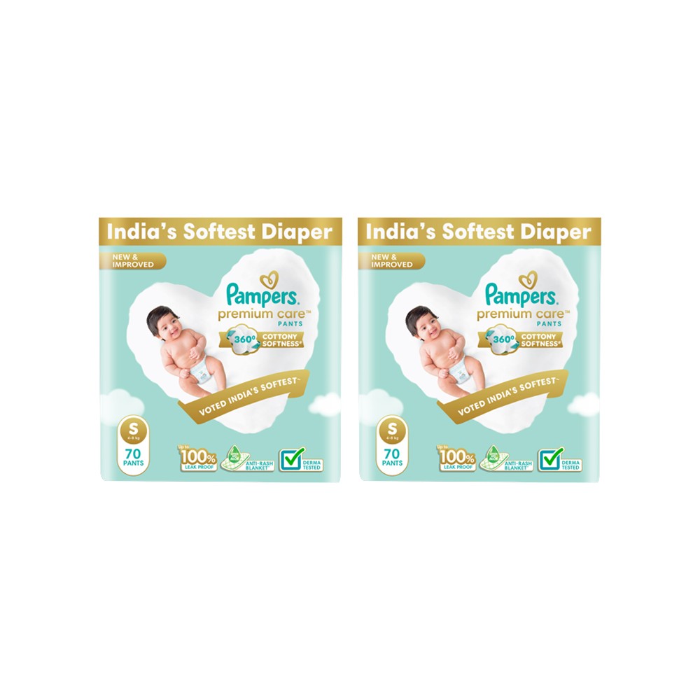 Pampers Premium Care Pant Style Baby Diaper - Pack of 2 Price - Buy ...