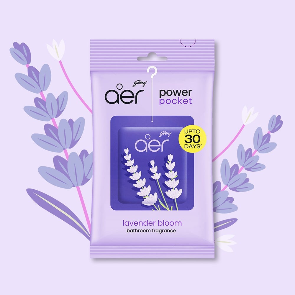 Godrej Aer Power Pocket Bathroom Air Freshener (Lavender) Price - Buy ...