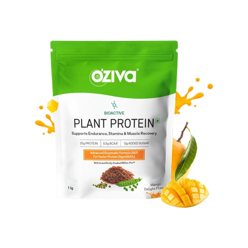OZiva Bioactive Plant Protein (Mango Delight) Price - Buy Online at ...
