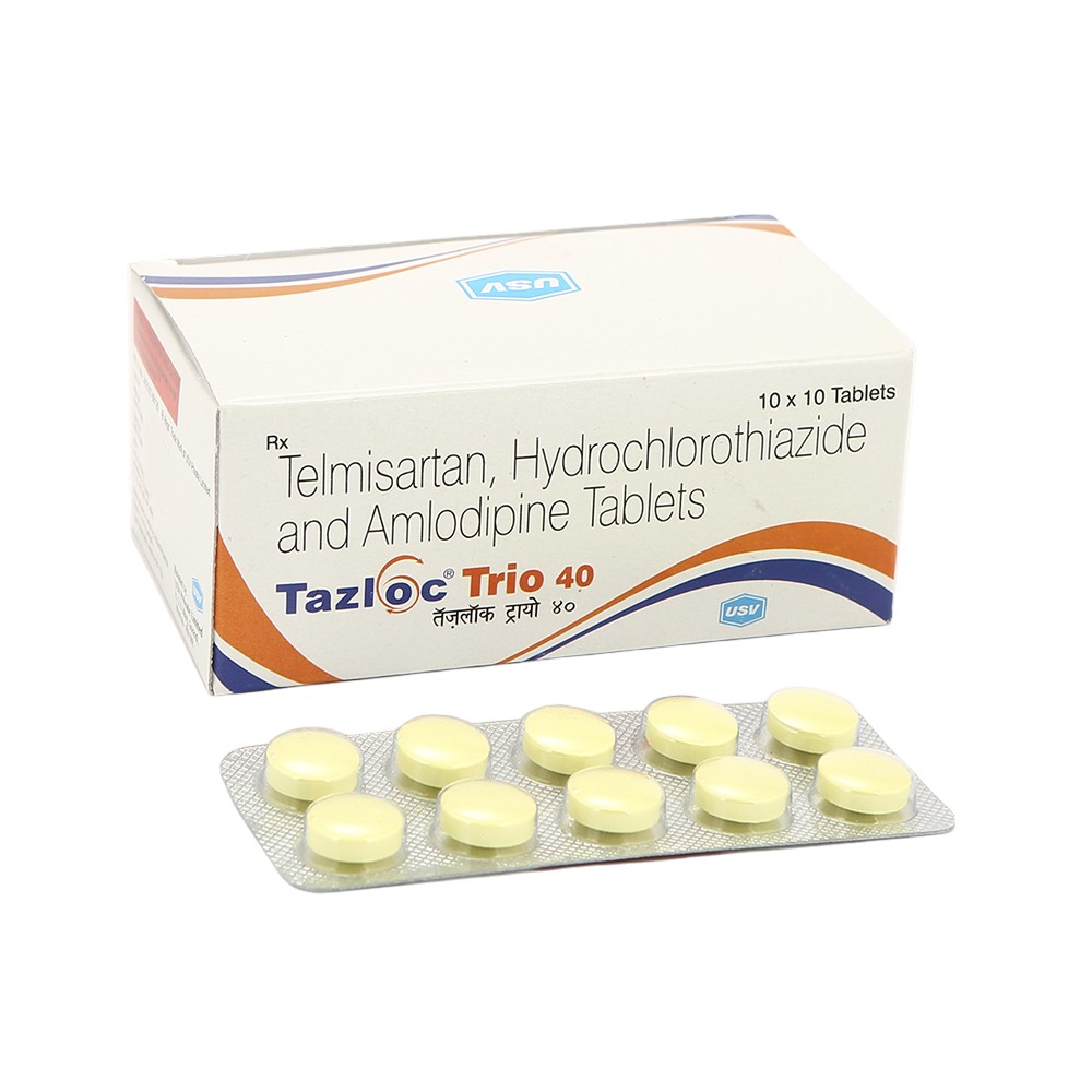 Tazloc Trio 40 mg Tablet (10 Tab) Price - Buy Online at ₹165 in India