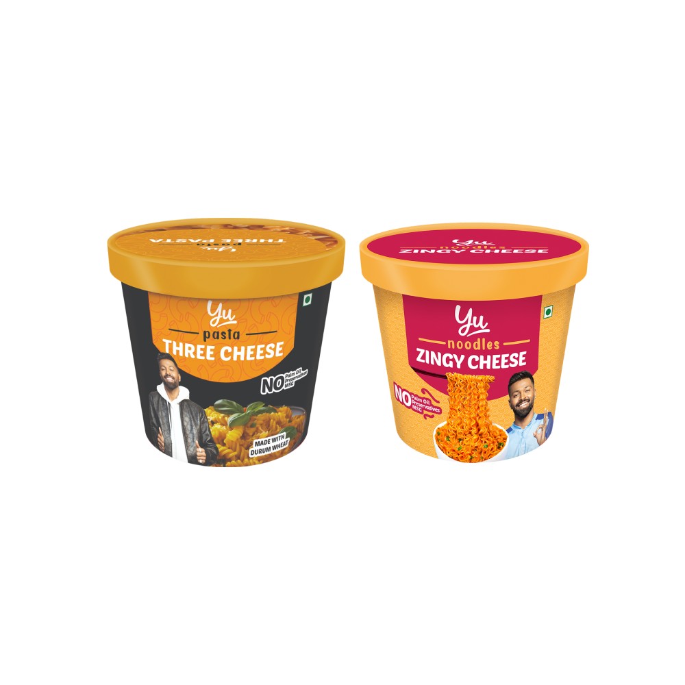 Yu Zingy Cheese Instant Cup Noodles + Three Cheese Instant Pasta Cup ...