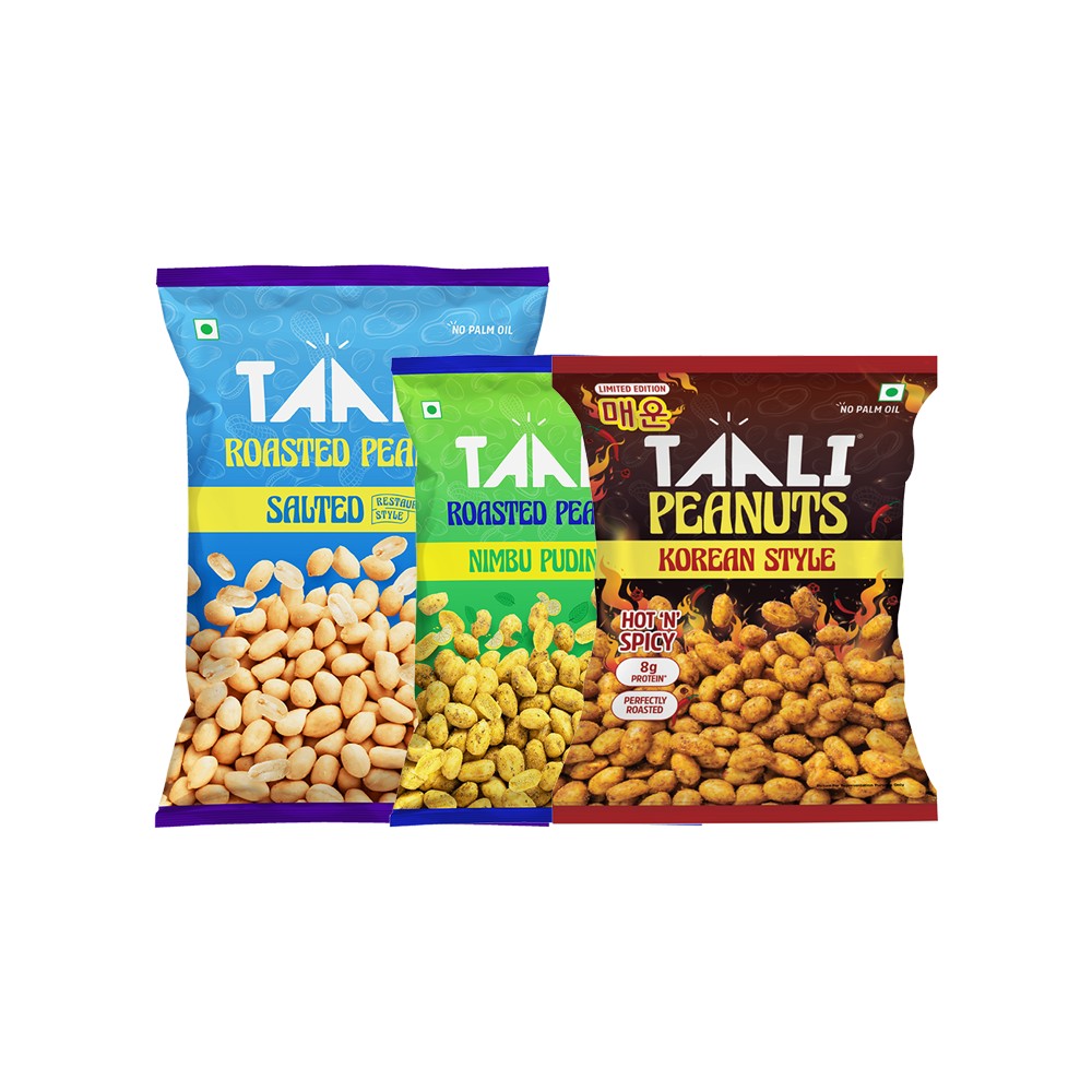 Taali Roasted Salted Peanuts (Premium Bharuchi Nuts) + Roasted Nimbu ...