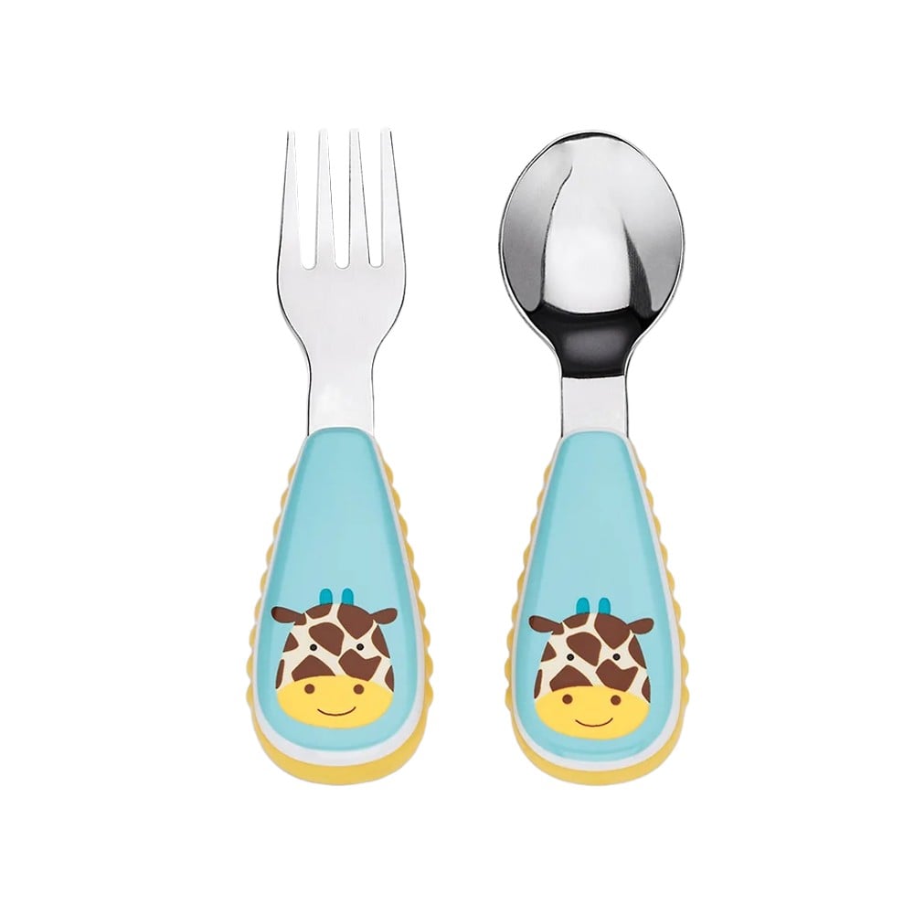 Skip Hop Zoo Baby Fork & Spoon Set Giraffe (Brown) Price - Buy Online ...