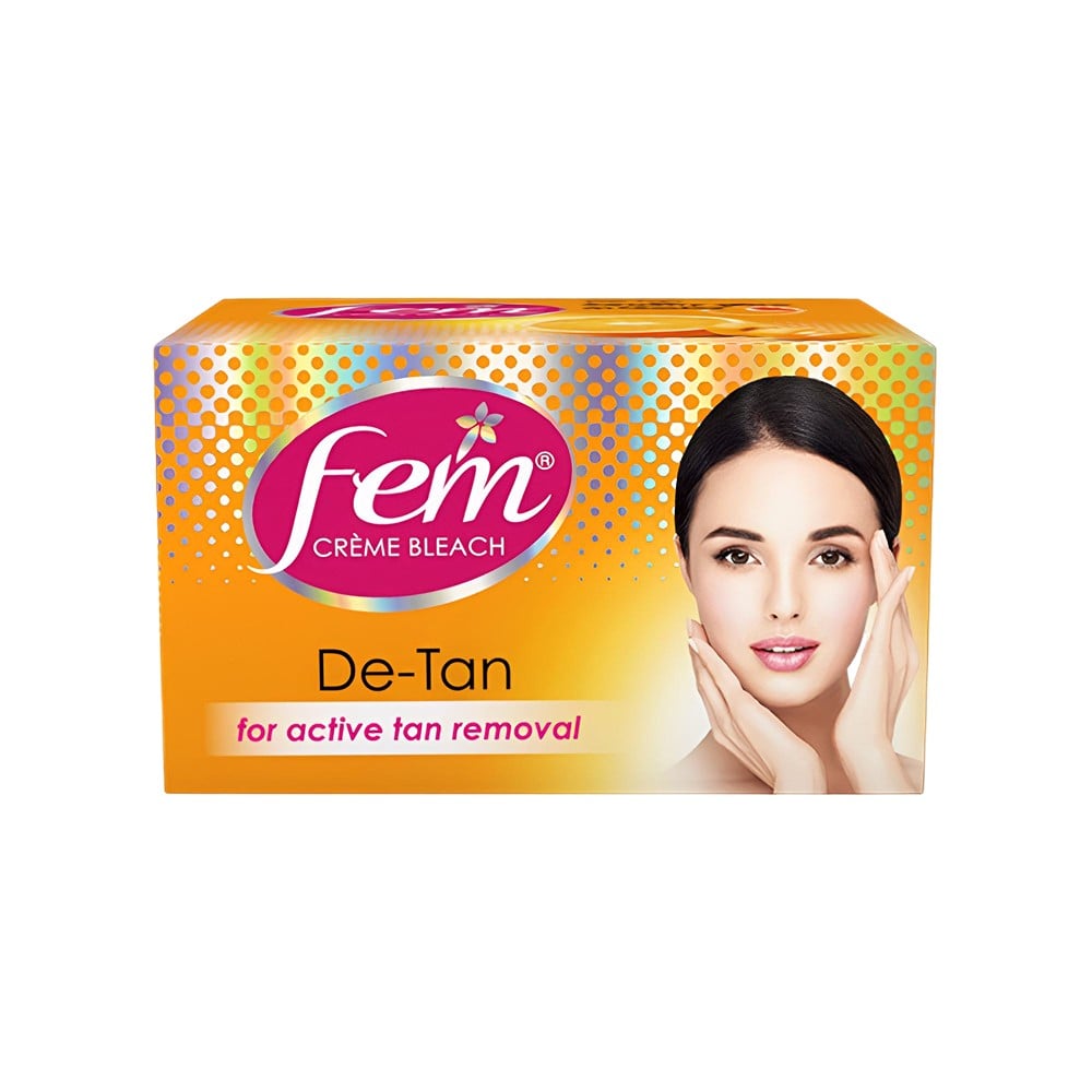 Fem De-Tan Orange Peel Creme Face Bleach Price - Buy Online at ₹77 in India