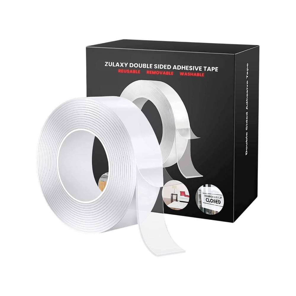 Zulaxy Transparent Double Sided Tape (Transparent, 3 m) Price - Buy ...