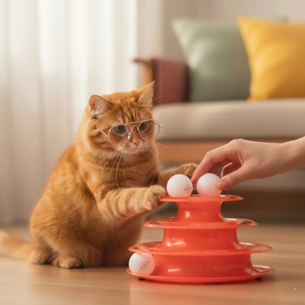 Super Pet Tower of Track Cat Toy (Red) Price - Buy Online at ₹266 in India