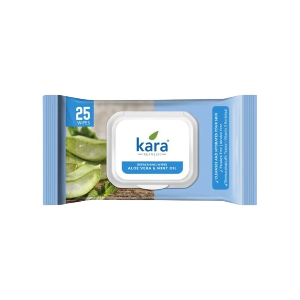 Kara Aloe Vera & Mint Oil Refreshing Face Wipes Price - Buy Online at ...