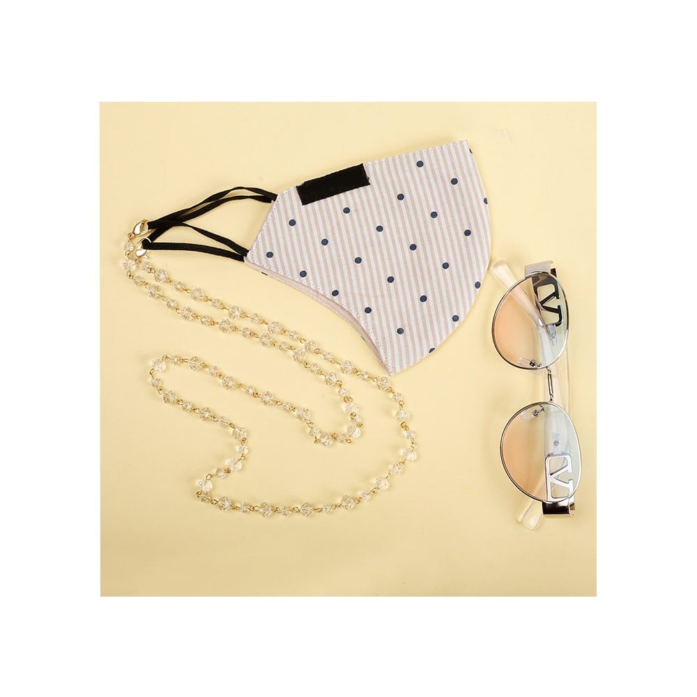 Walton Sleek Metal Mask Chain (White) Price - Buy Online at Best Price ...