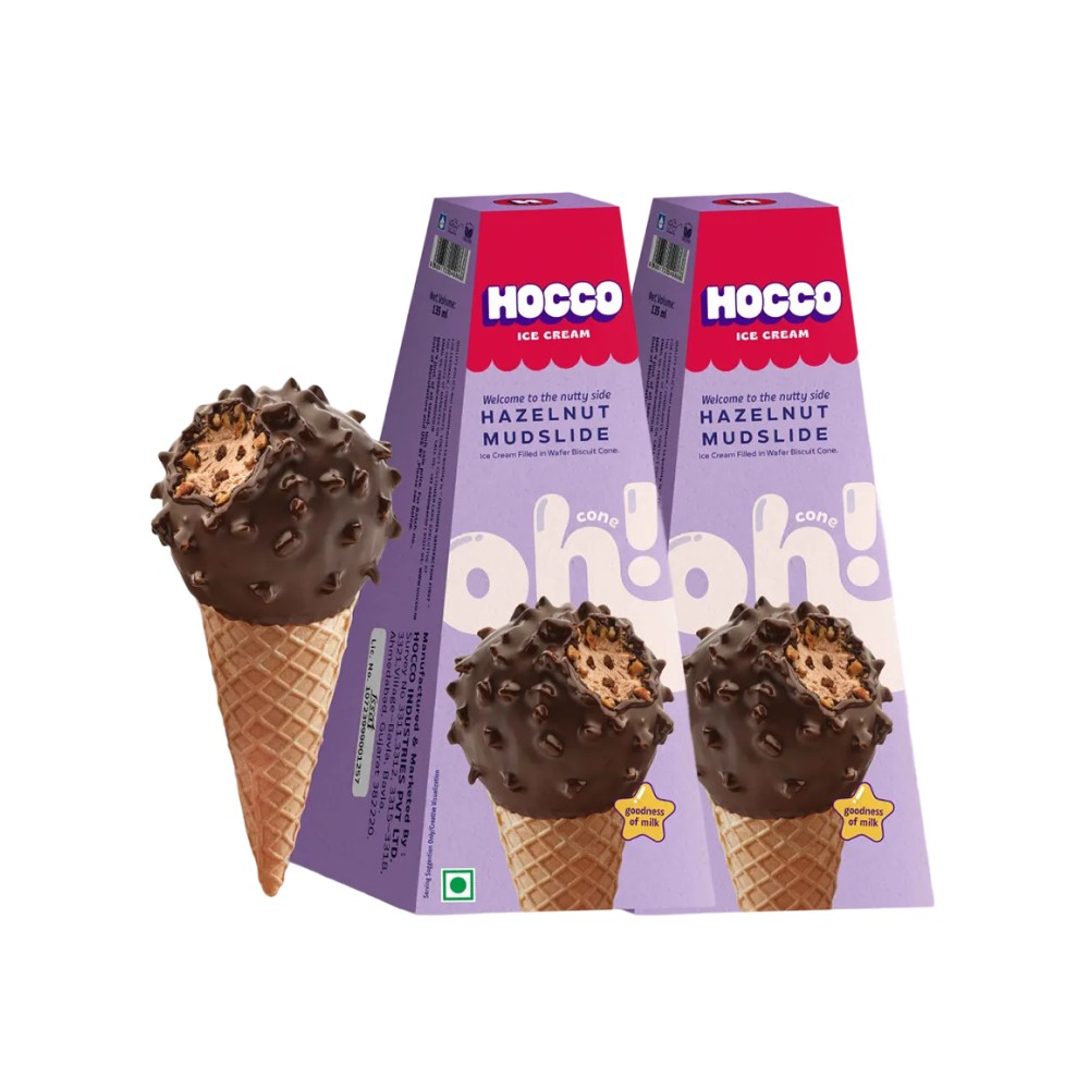 Hocco Hazelnut Mudslide Ice Cream Cone - Pack of 2 Price - Buy Online ...
