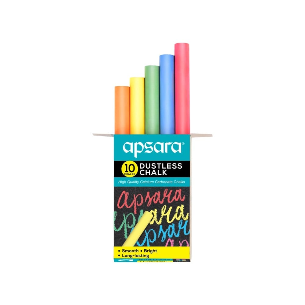 Apsara Coloured Dustless Chalk (Multicolour) Price - Buy Online at ₹25 ...