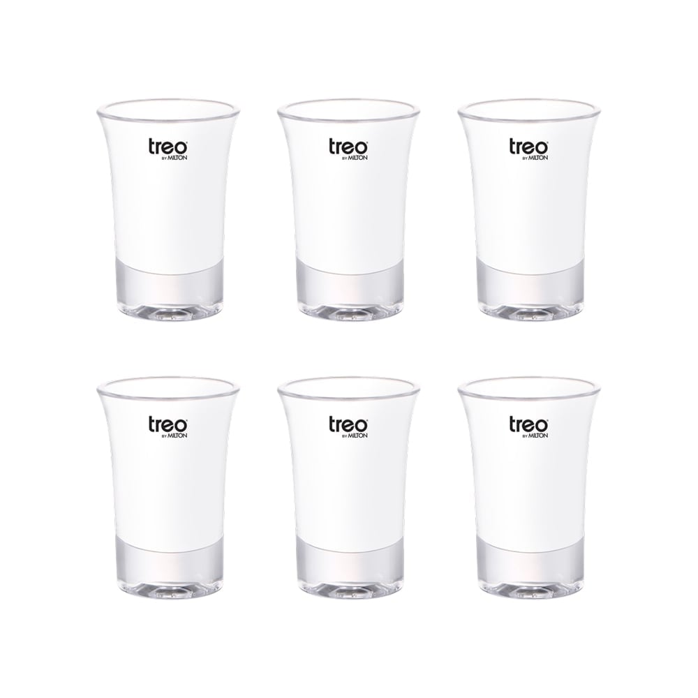 Treo Classic Borosilicate Shot Glass Set (40 ml, Transparent) Price ...