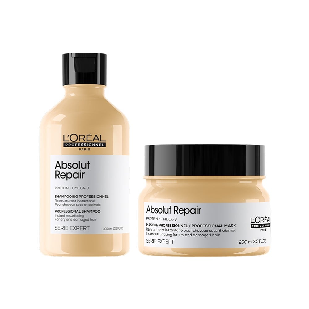 L'Oréal Professionnel Absolut Repair Shampoo & Mask for Dry & Damaged ...