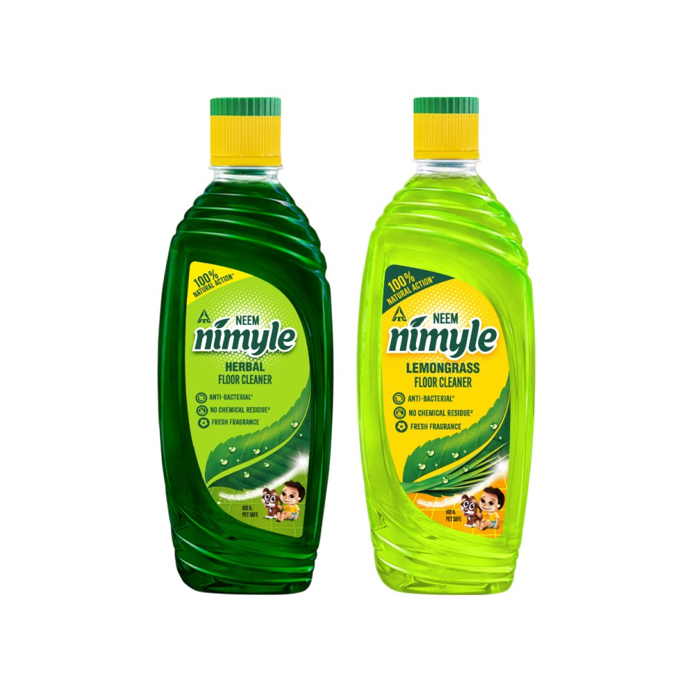 ITC Nimyle Neem Herbal Floor Cleaner + ITC Nimyle Neem and Lemongrass ...