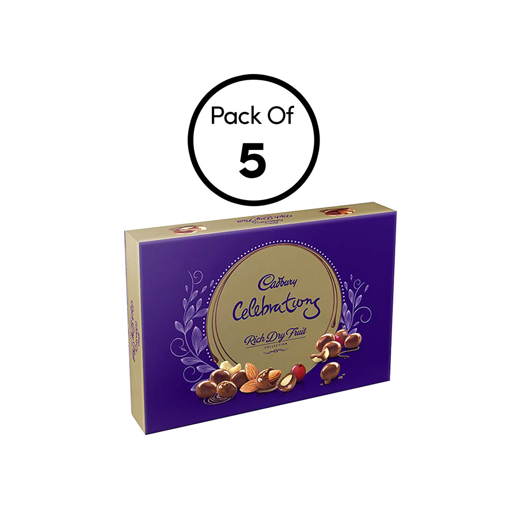 Cadbury Celebrations Chocolate Gift Box - Rich Dry Fruit Collection ...
