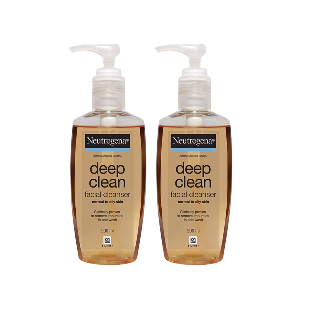 Neutrogena Deep Clean Face Cleanser (Normal to Oily Skin) - Pack of 2 ...