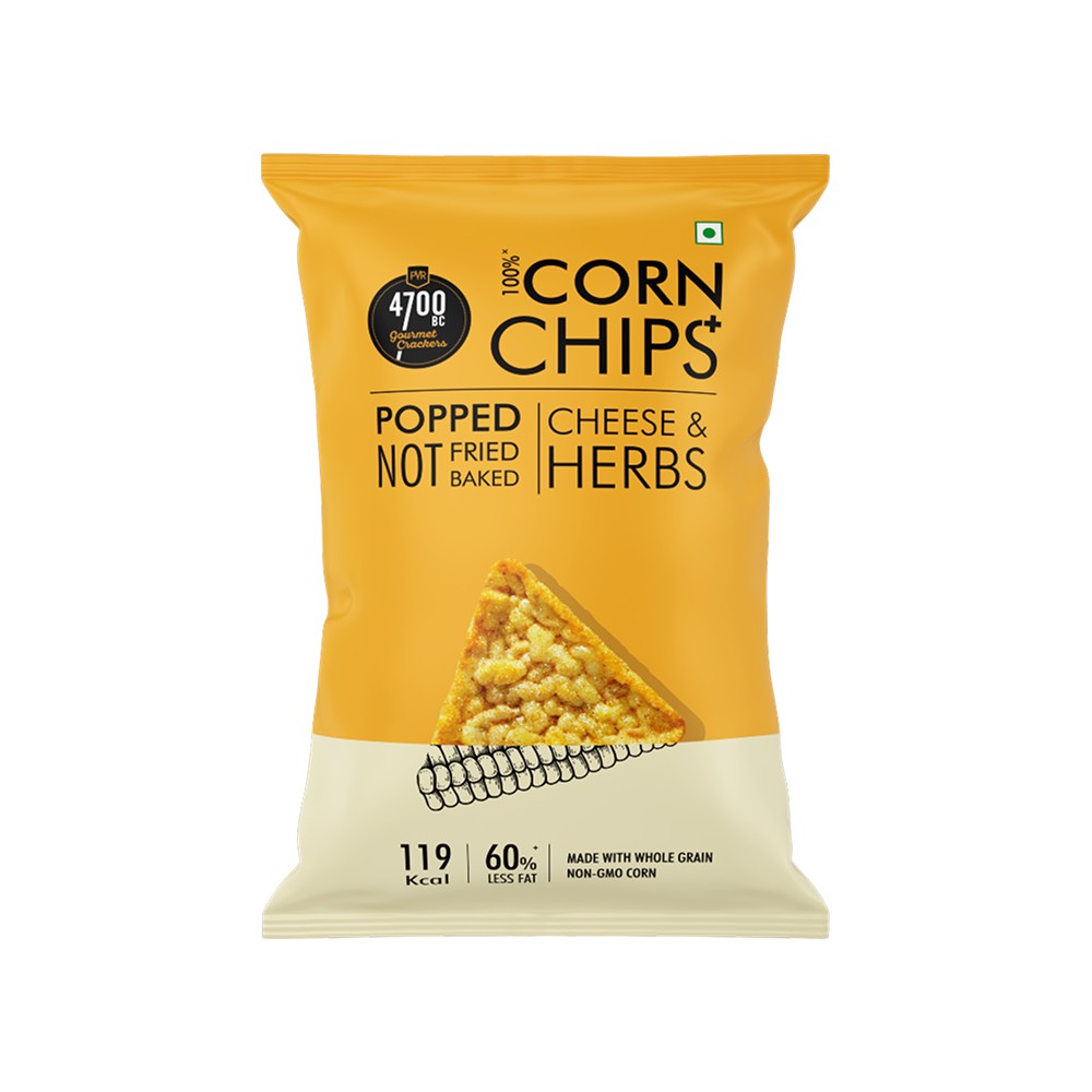 4700BC Cheese & Herbs Corn Popped Chips + Price - Buy Online at ₹43 in ...