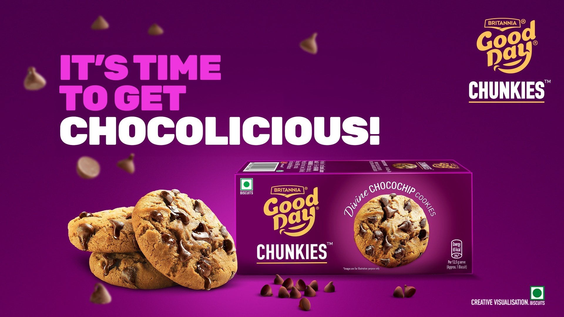 Britannia Good Day Chunkies Chocochip Cookies Price - Buy Online at ₹40 ...