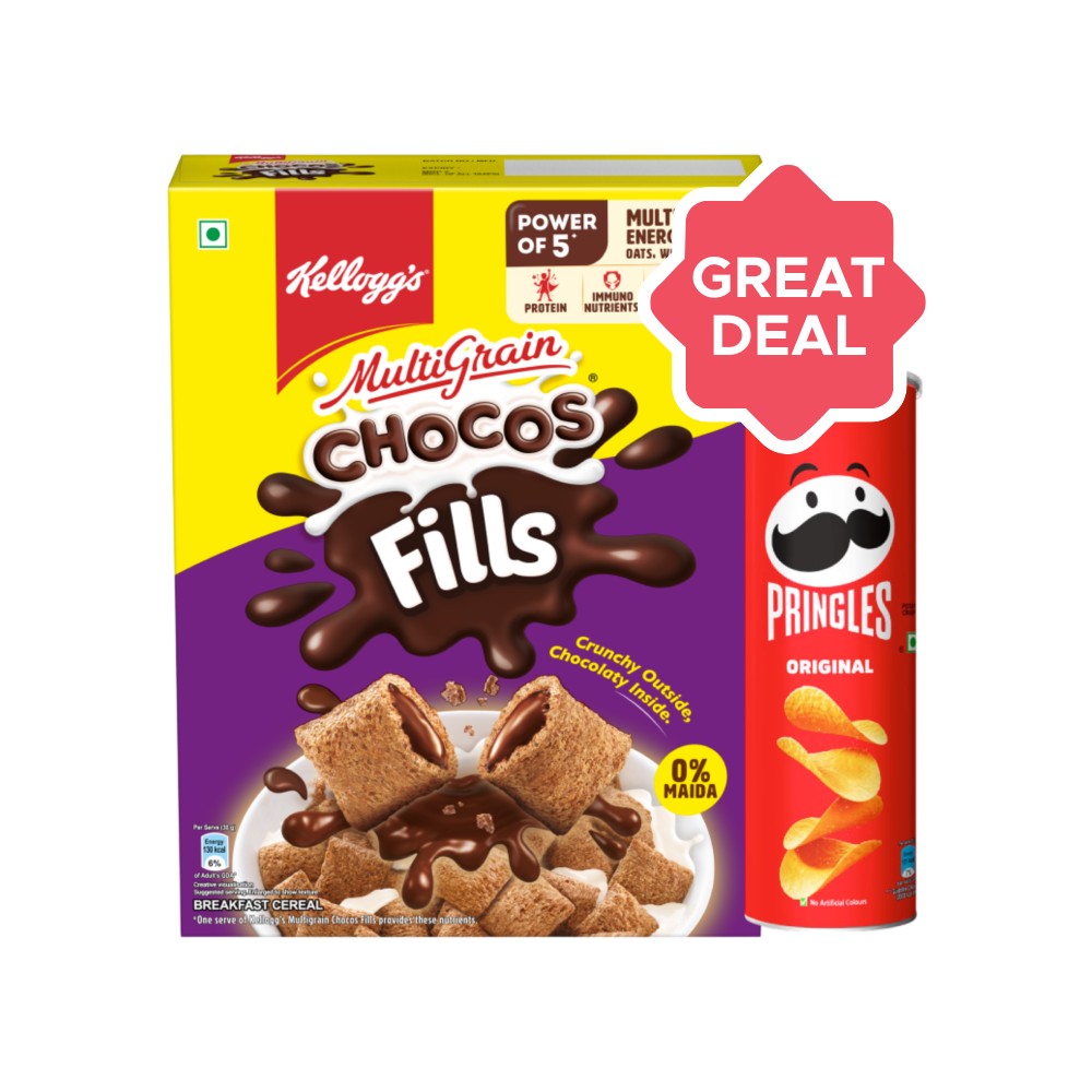 Kellogg's Double Chocolaty Fills Chocos (Crunchy Outside, Creamy Inside ...