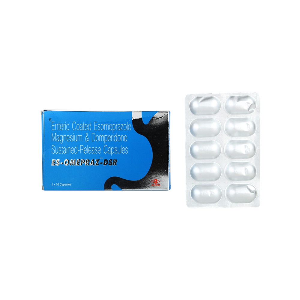 ES Omepraz DSR Strip Of 10 Capsules Price - Buy Online at ₹102 in India