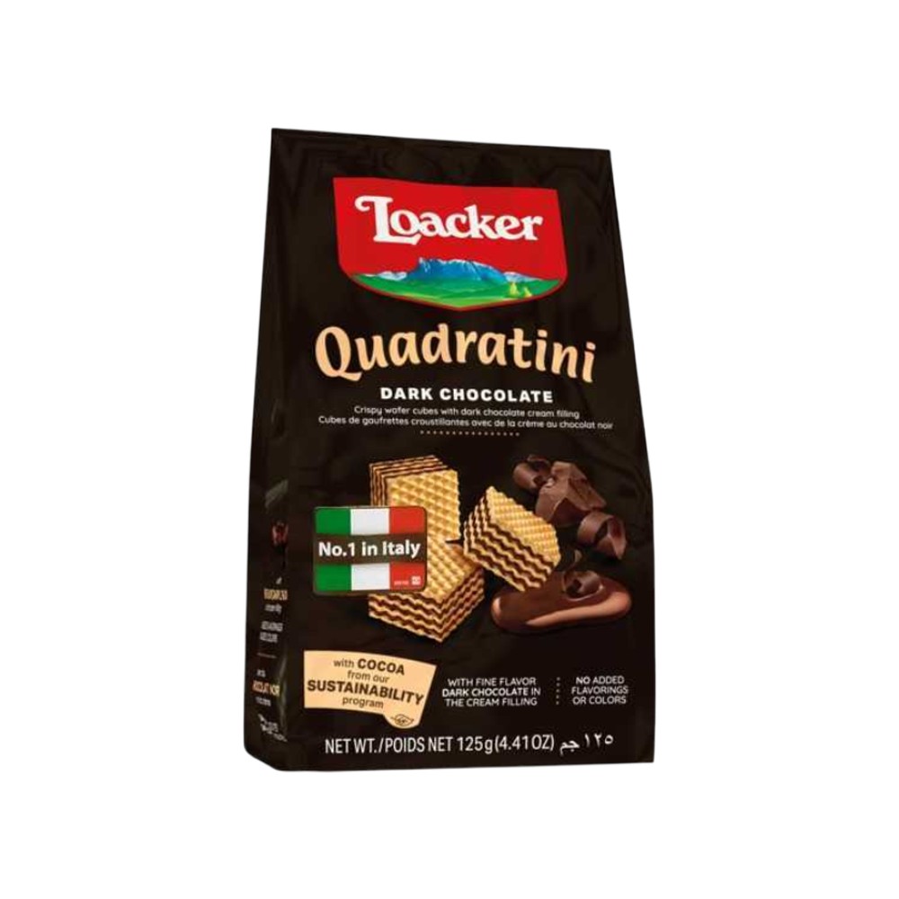 Loacker Quadratini Dark Chocolate Wafers Price - Buy Online at Best ...