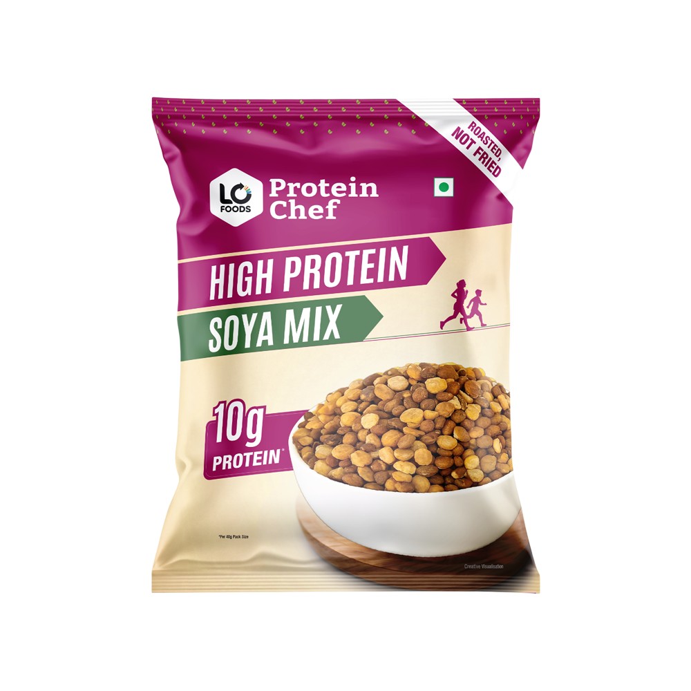 Protein Chef 10g Protein Roasted Soya Mixture Namkeen Healthy Snack ...