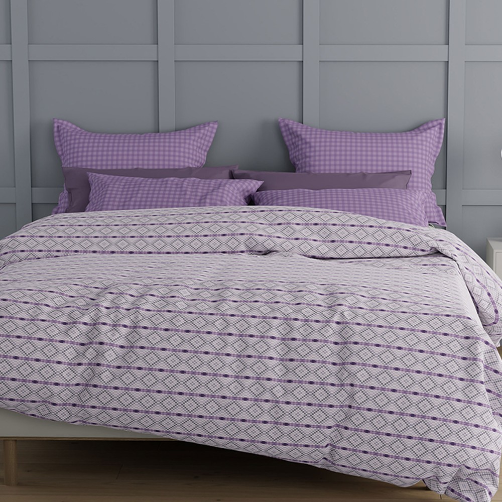 myTrident Aroma Cotton Double Bedsheet (144 TC, Lavender) Price - Buy ...