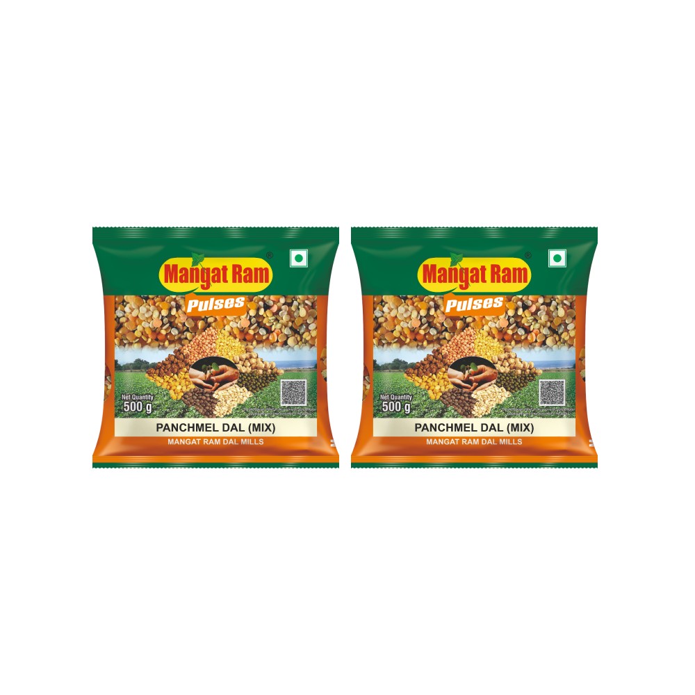 Mangat Ram Pulses Panchmel Mix Dal - Pack of 2 Price - Buy Online at ...