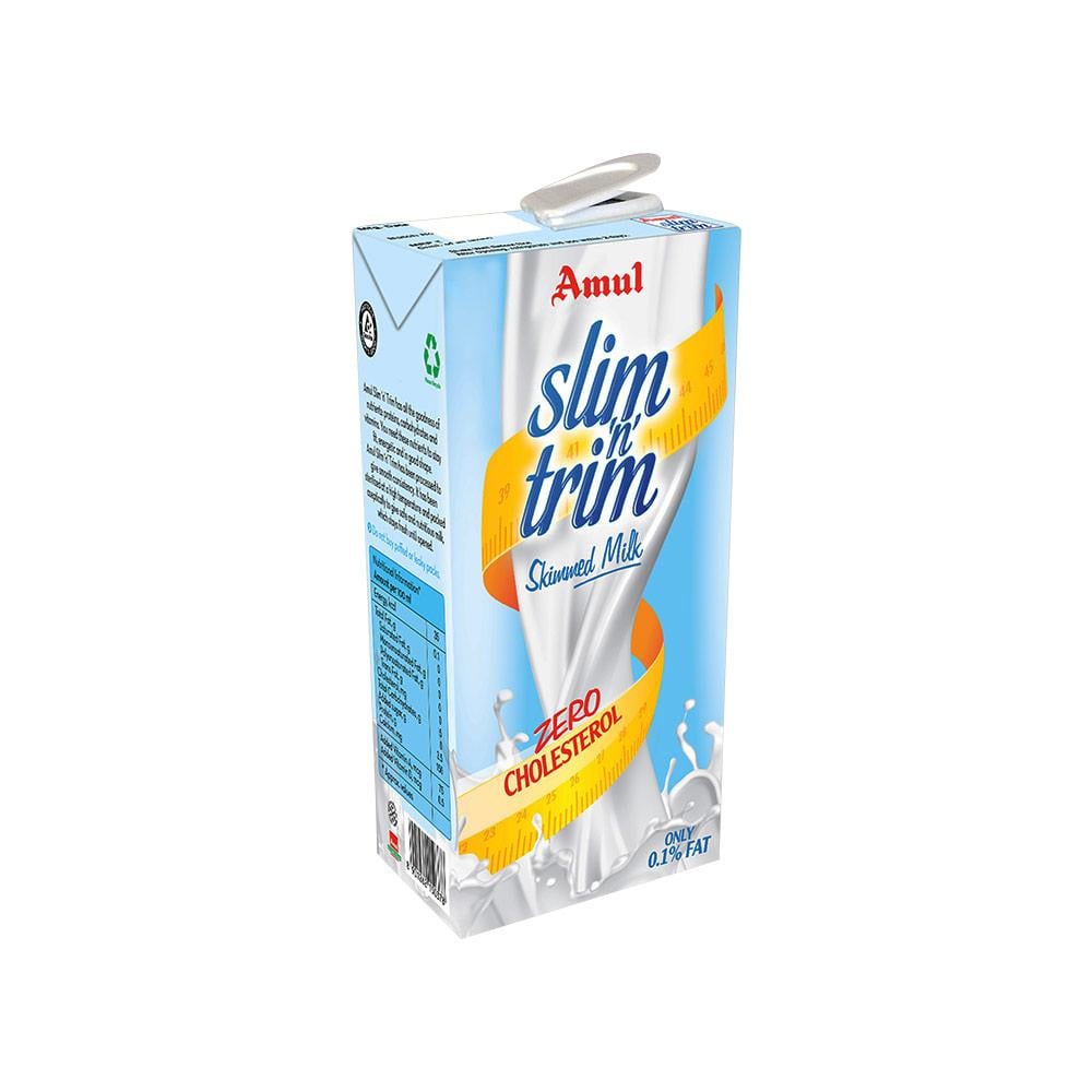 Amul Slim 'n' Trim Skimmed Milk (Zero Cholesterol) - Buy 2 Get 1 Free ...
