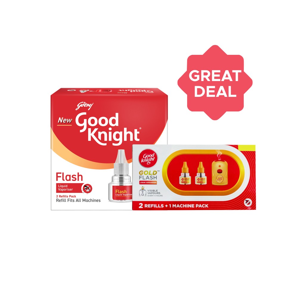Good Knight Flash Liquid Vaporiser Mosquito Killer Machine with 2 ...