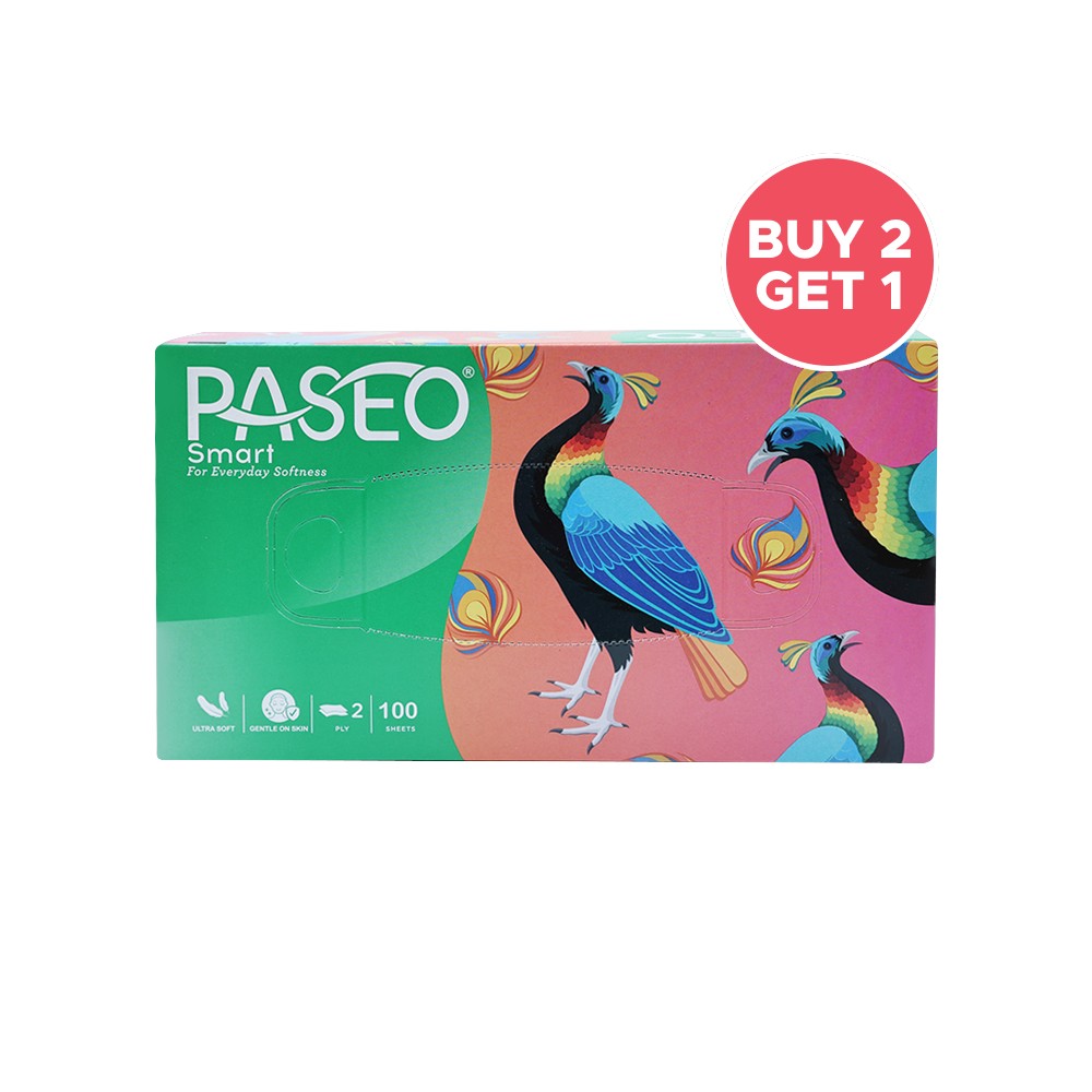 Paseo Smart Face Tissue (2 Ply) - Buy 2 Get 1 Free Price - Buy Online ...