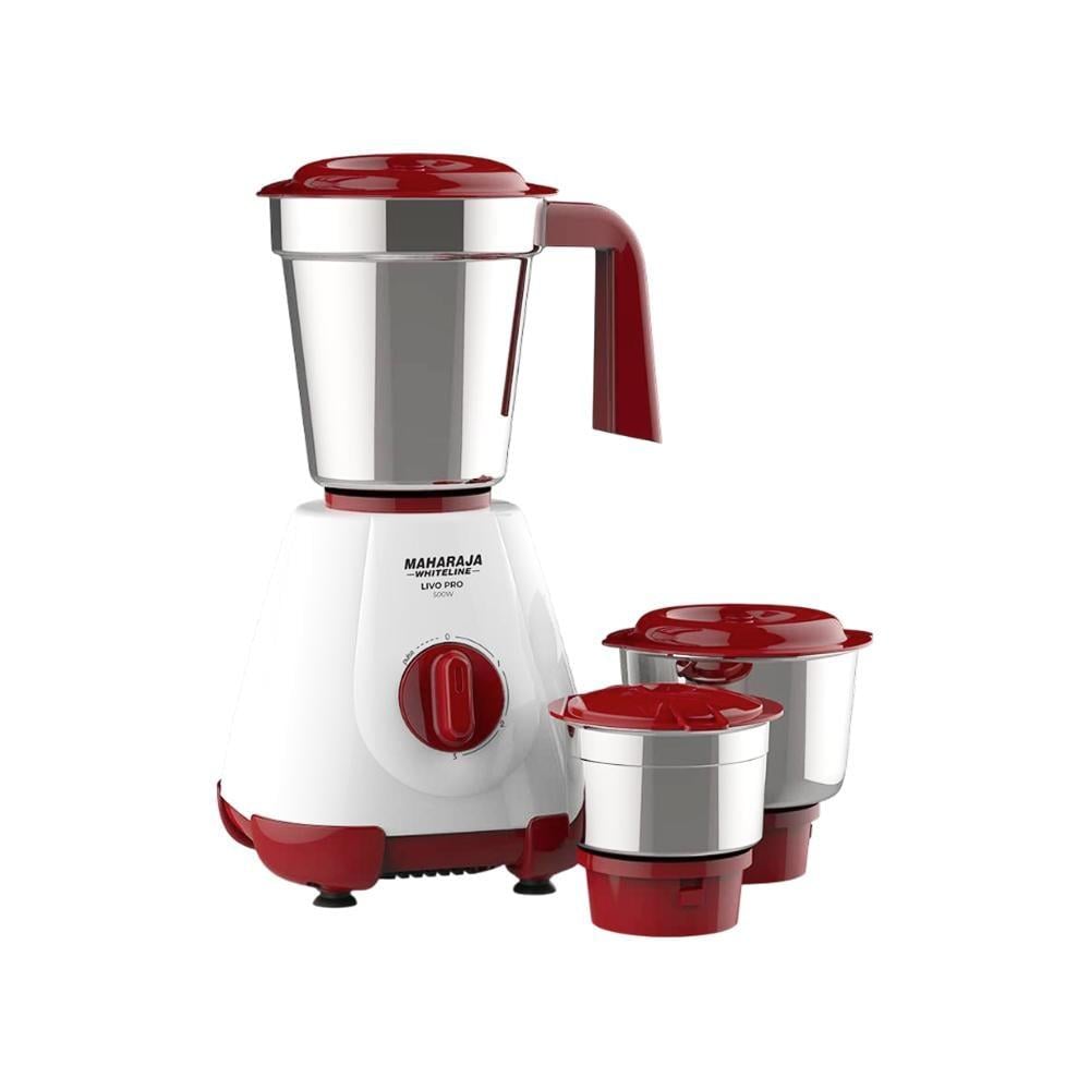 Maharaja Whiteline Livo Pro Mixer Grinder (500 W, White) Price - Buy ...