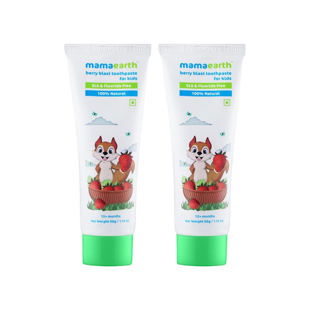 Mamaearth Berry Blast Kids Toothpaste (12 + months) - Pack of 2 Price ...