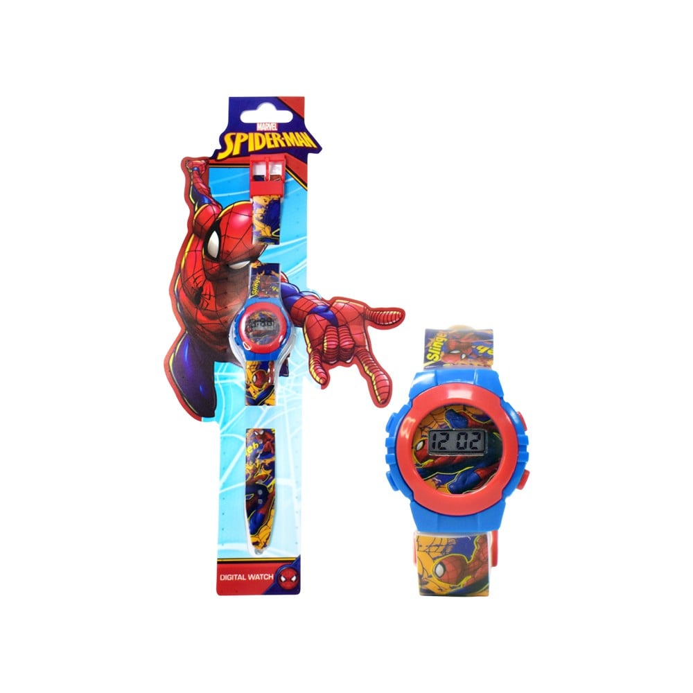 Marvel Spiderman Digital Watch (Automatic (Self-Winding), Red, PVC ...