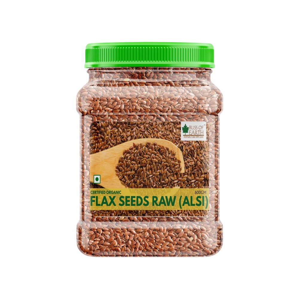 Bliss of Earth Raw Organic Flax Seeds (Alsi) Price - Buy Online at Best ...