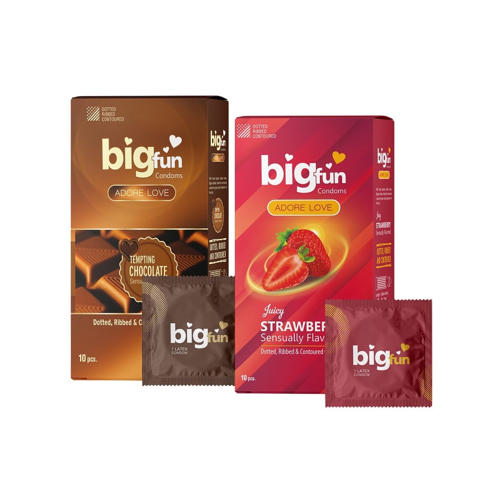 Bigfun Chocolate & Strawberry Flavoured Condom Price - Buy Online at ...