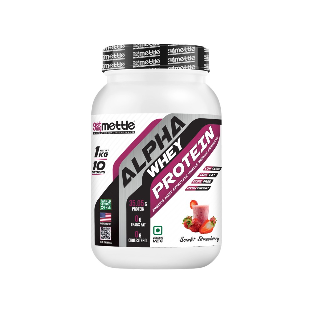 Getmymettle Alpha Whey Protein (Scarlet Strawberry) Price - Buy Online ...