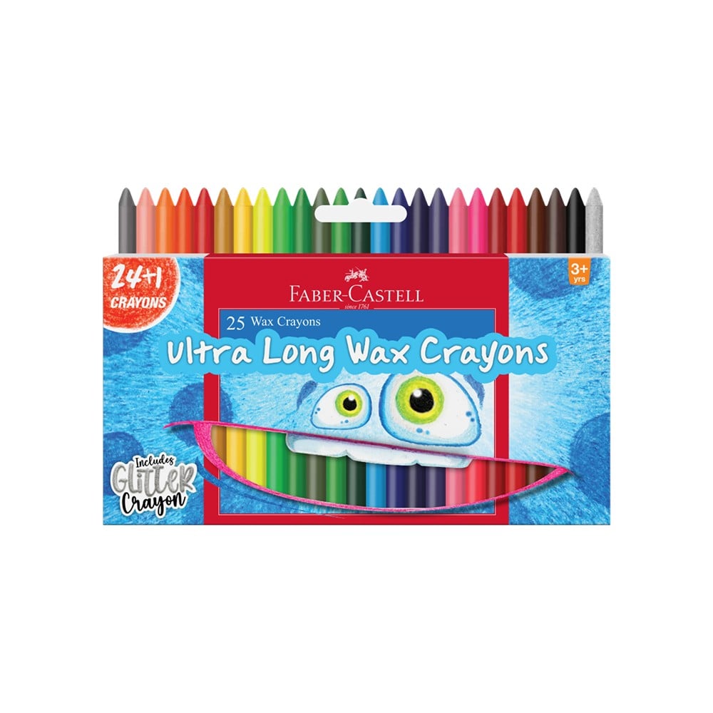 Faber-Castell Ultra Long Wax Crayons (Multicolour) Price - Buy Online ...