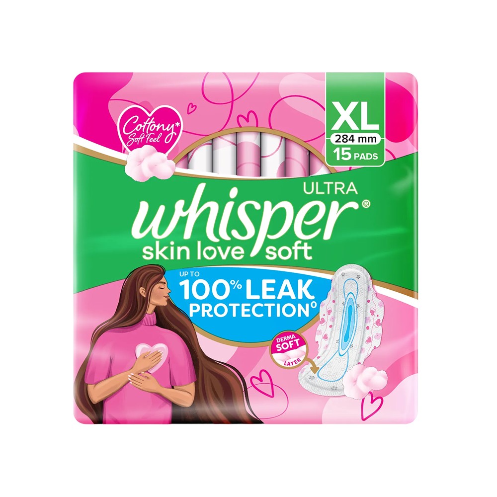 Whisper Ultra Skin Love Soft Sanitary Pads Price - Buy Online at ₹185 ...