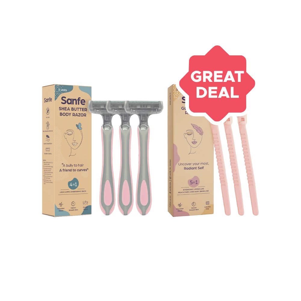 Sanfe Shea Butter Disposable Women's Razor for Hair Removal + Glide ...