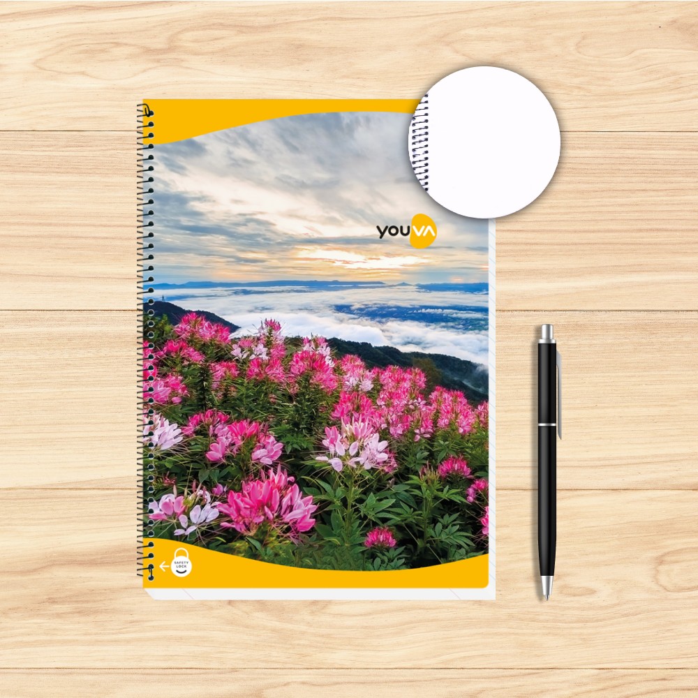 Navneet Youva Spiral Bound Unruled Notebook (A4, 300 Pages, Multicolour ...