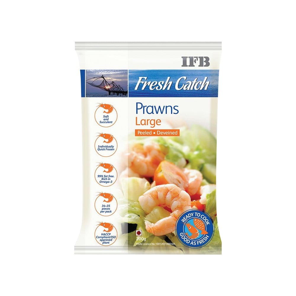IFB Fresh Catch Large Prawns (Peeled, Deveined) Price - Buy Online at ...