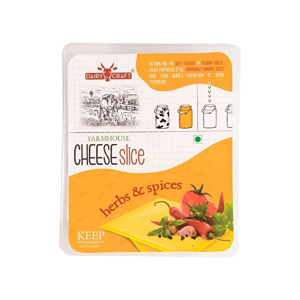 Dairy Craft Cheese Slices (Herbs & Spices) Price - Buy Online at ₹211 ...