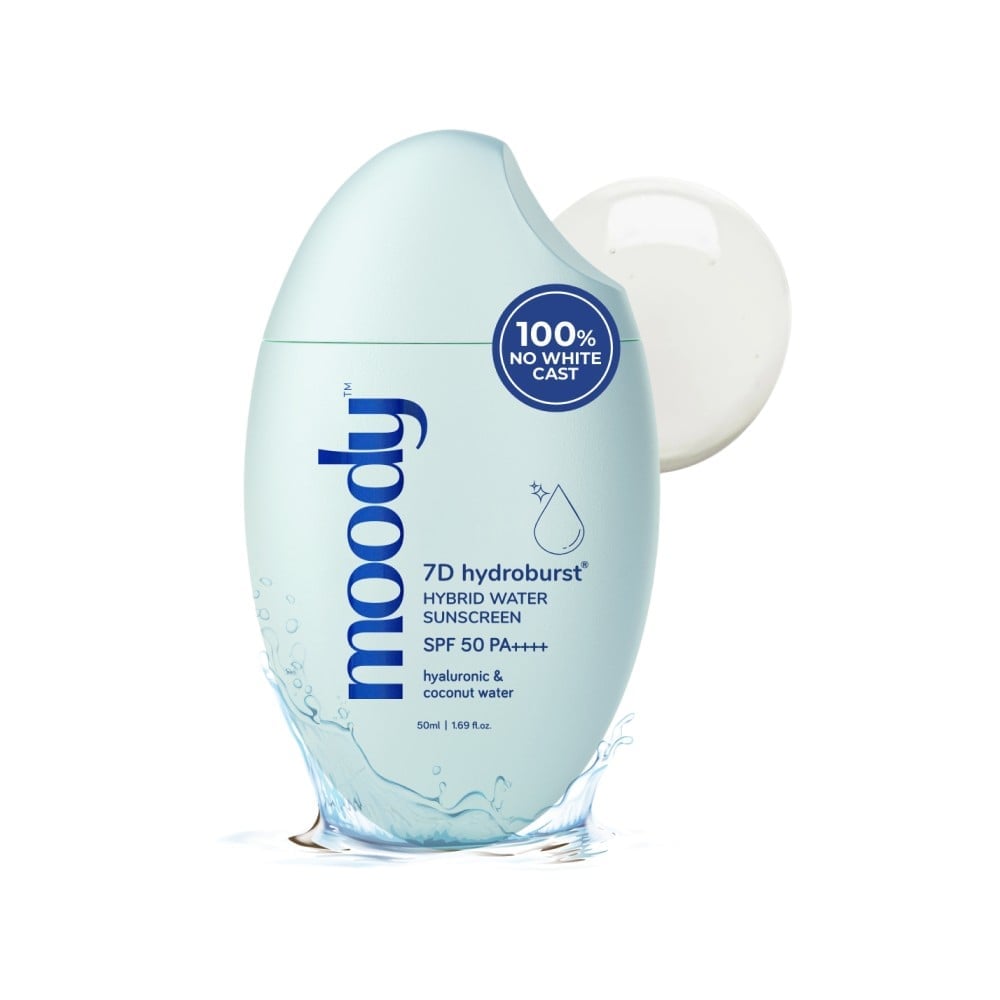 Moody Sunscreen with Hyaluronic & UVA/B Broad Spectrum Protection (SPF ...