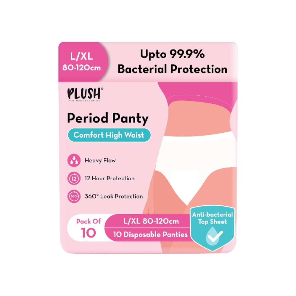 Plush Comfort High Waist Period Panty (L-XL) Price - Buy Online at ₹372 ...