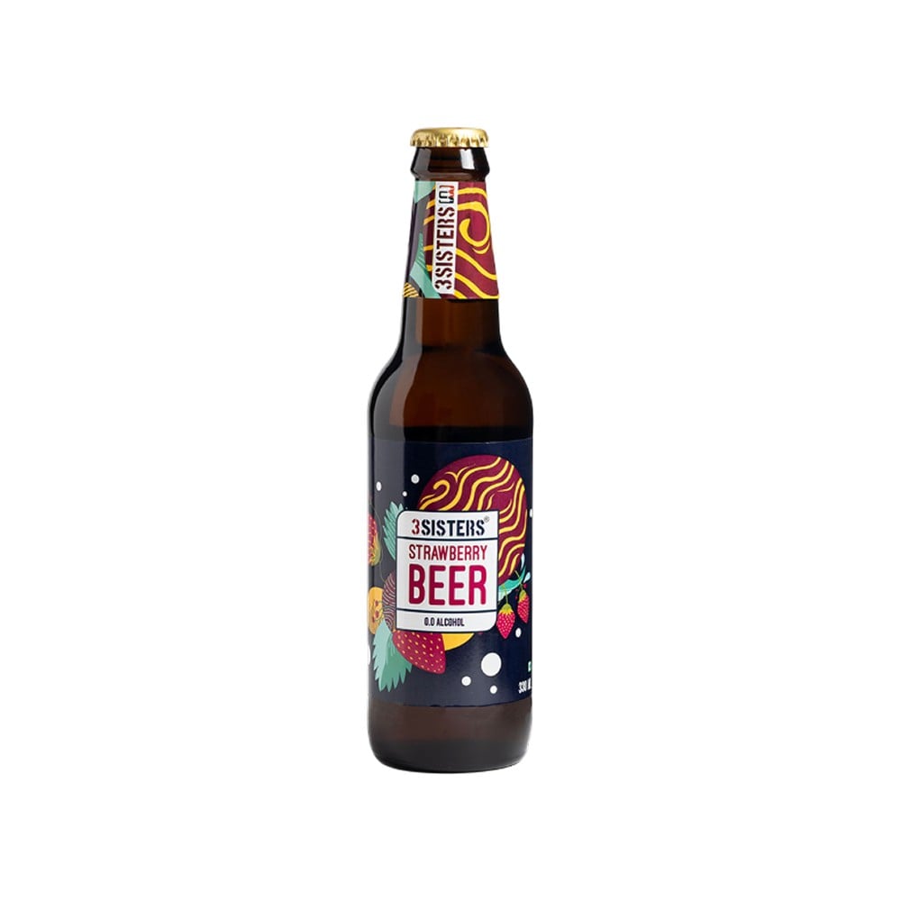 3 Sisters Strawberry Non-Alcoholic Beer Price - Buy Online at Best ...