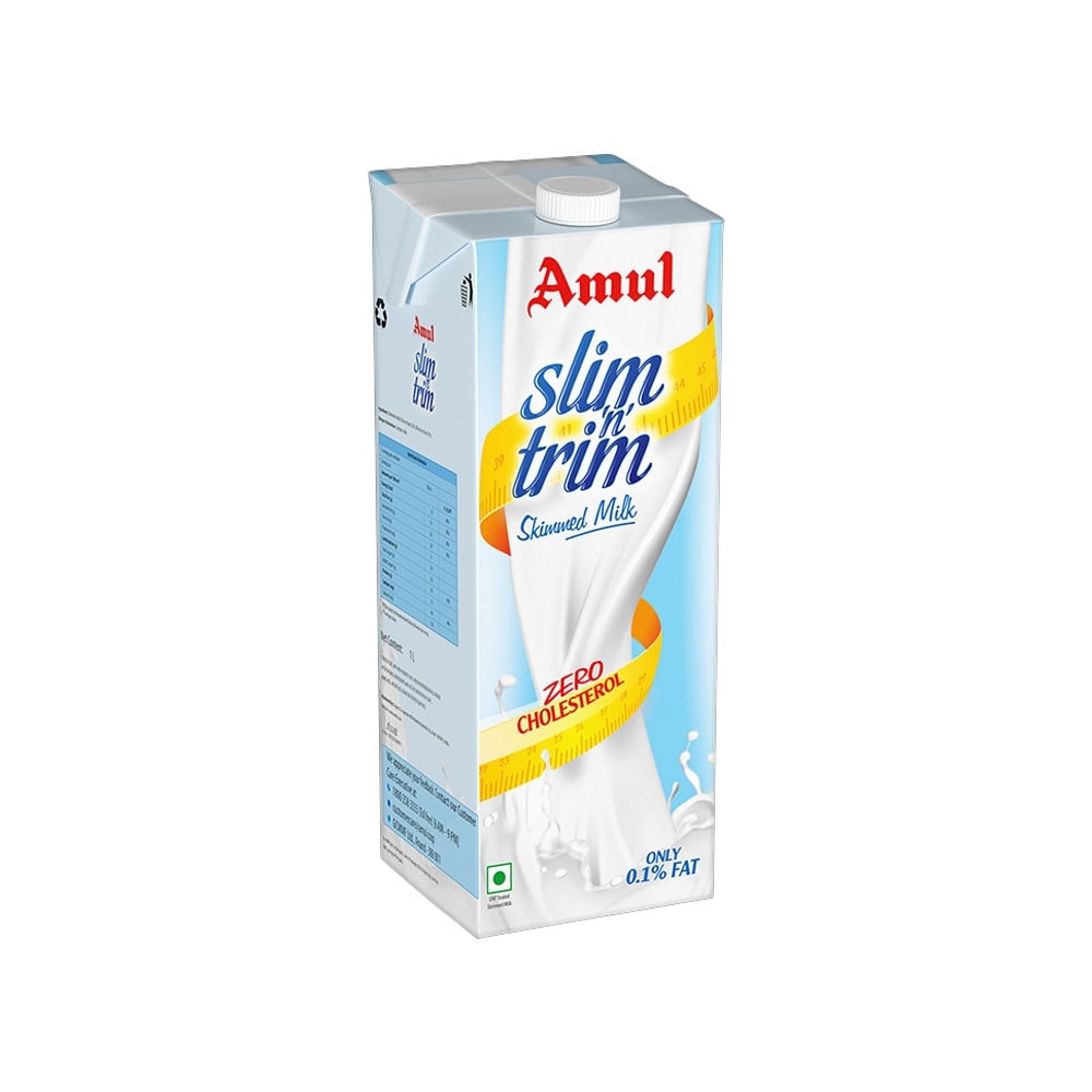 Amul Slim 'n' Trim Skimmed Milk (Zero Cholesterol) Price - Buy Online ...
