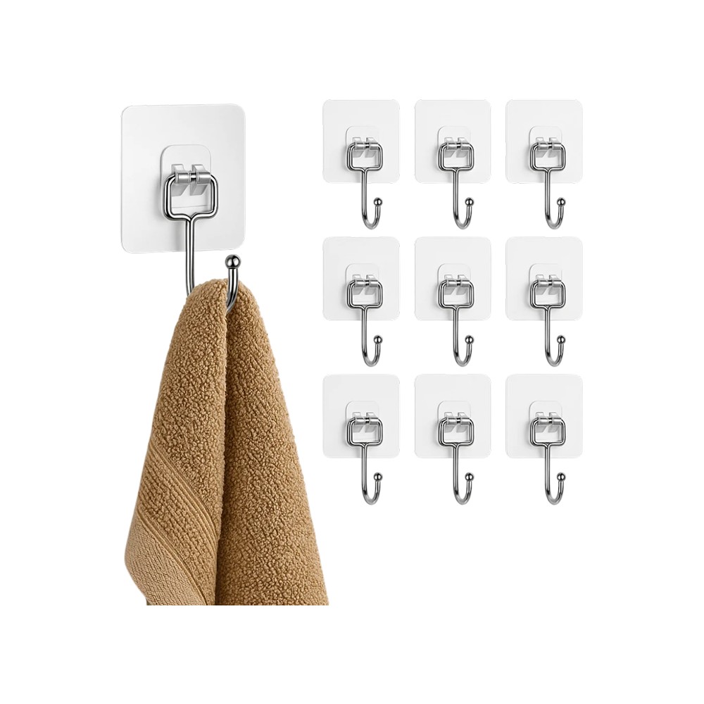 Zulaxy Self Adhesive Square Wall Hooks Price - Buy Online at ₹289 in India